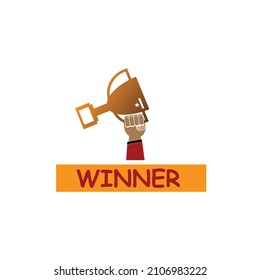 Design Winner Vector Illustration Trophy On Stock Vector (Royalty Free ...