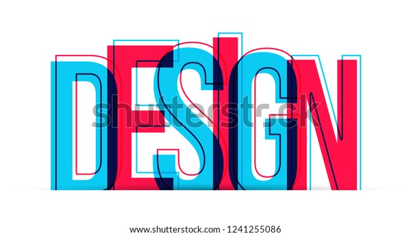 Design Word Vector Isolated On White Stock Vector (Royalty Free ...