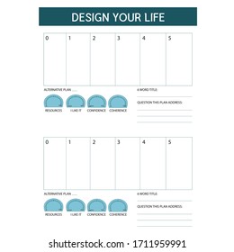 Design Your Life Blank Form Part Stock Vector (Royalty Free) 1711959991 ...