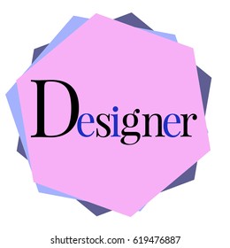 Designer Icon Creative Symbol Flat Design Stock Vector (Royalty Free ...