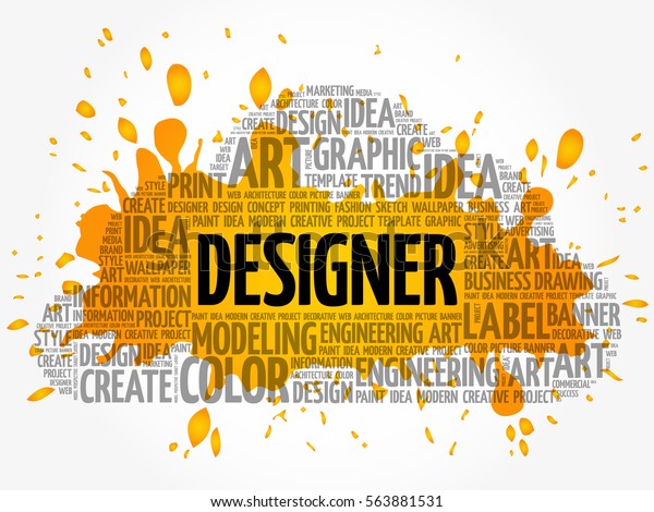 Designer Word Cloud Creative Business Concept Stock Vector (Royalty ...