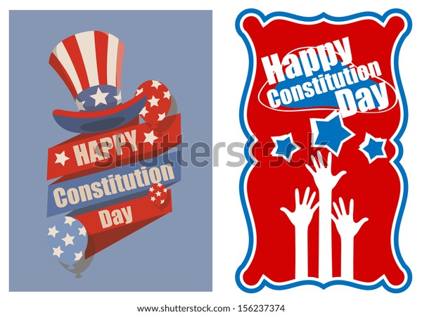 Designs Banner Usa Constitution Day Vector Stock Vector (Royalty Free ...