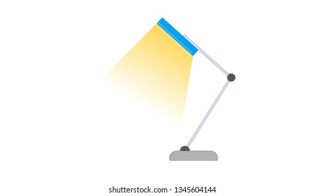 Desk Lamp Isolated Vector Illustration Stock Vector (Royalty Free ...