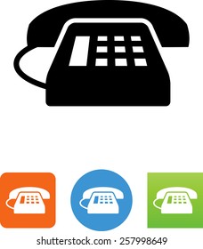 Desk Phone Icon Stock Vector (Royalty Free) 257998649 | Shutterstock
