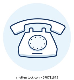 Desk Phone Icon Stock Vector (Royalty Free) 398711875 | Shutterstock