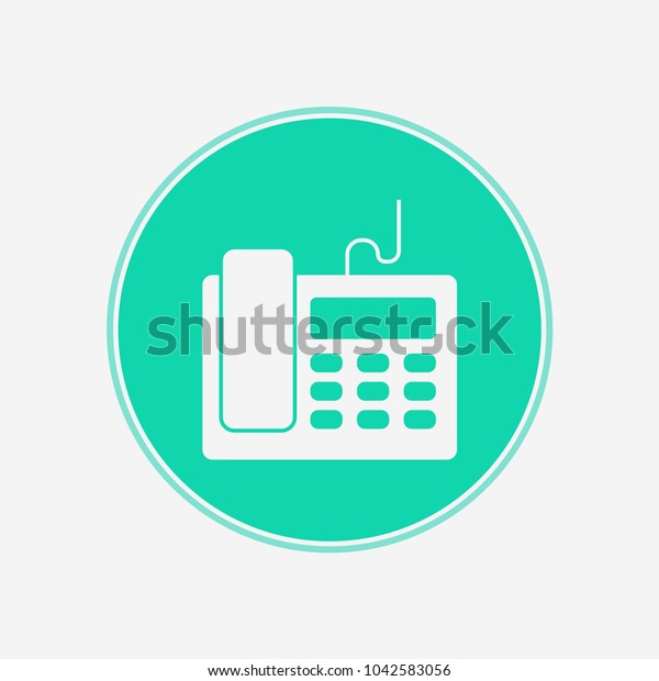 Desk Phone Icon Stock Vector (Royalty Free) 1042583056 | Shutterstock