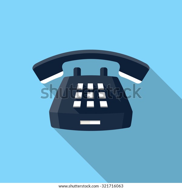 Desk Phone Icon Stock Vector (Royalty Free) 321716063