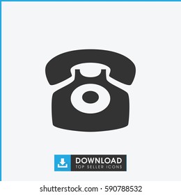 Desk Phone Icon Simple Filled Desk Stock Vector (Royalty Free ...