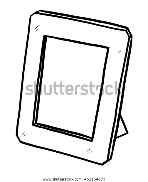 Desk Photo Frame Cartoon Vector Illustration: เวกเตอร์สต็อก (ปลอดค่า ...