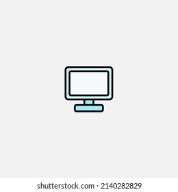 Desktop Icon Sign Vectorsymbol Logo Illustration Stock Vector (Royalty ...