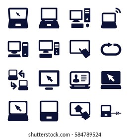Desktop Icons Set Set 16 Desktop Stock Vector (Royalty Free) 644032036
