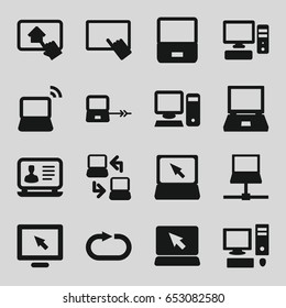 Desktop Icons Set Set 16 Desktop Stock Vector (Royalty Free) 653082580 ...