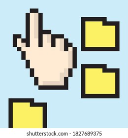 Desktop Pixel Art Vector Picture Stock Vector (Royalty Free) 1827689375 ...