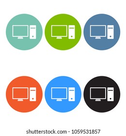 Desktop Set Icons Stock Vector (Royalty Free) 1059531857 | Shutterstock