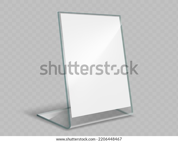 Desktop Stand Display Holder Paper Menu Stock Vector (Royalty Free ...