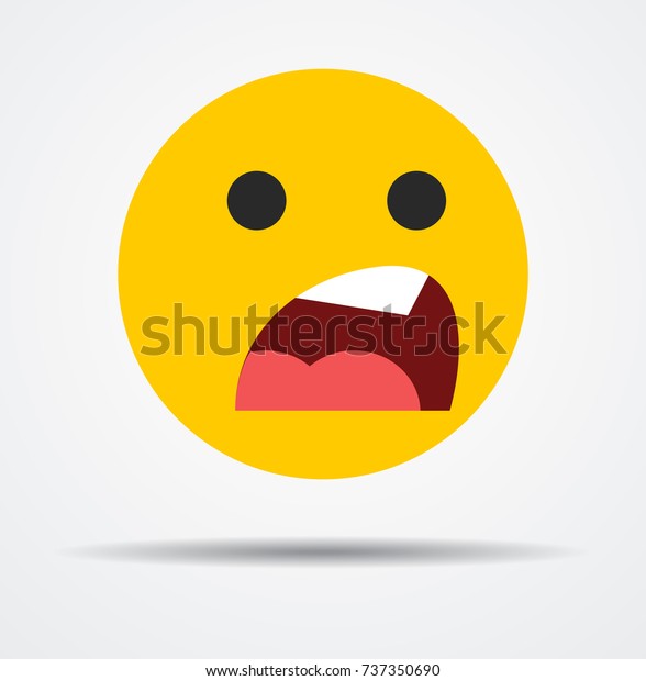 Despise Emoticon Flat Design Stock Vector (Royalty Free) 737350690 ...