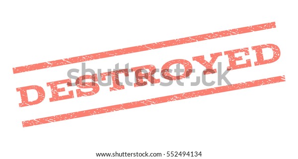 Destroyed Watermark Stamp Text Tag Between Stock Vector (Royalty Free ...