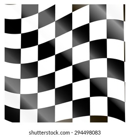 Detail Waving Checkered Flag Stock Vector (Royalty Free) 294498083 ...