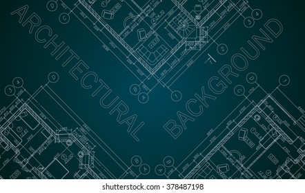 Detailed Architectural Plan Abstract Vector Illustration Stock Vector ...
