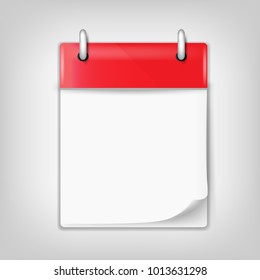 Detailed Calendar Vector Illustration Stock Vector (Royalty Free ...