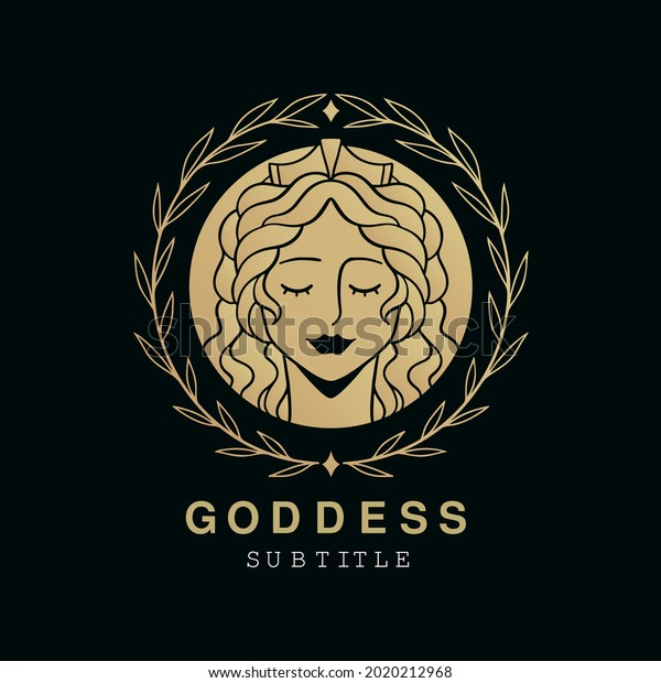 Detailed Goddess Logo Template Vector Stock Vector (Royalty Free ...