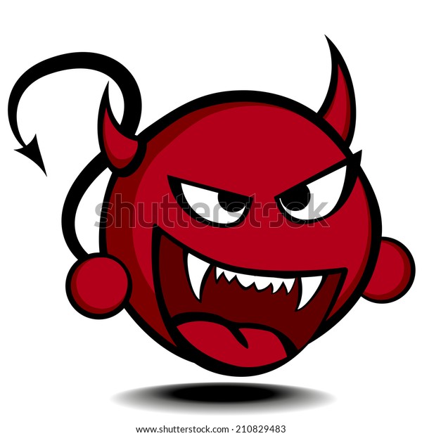 Detailed Illustration Stylized Red Devil Eps10 Stock Vector (Royalty ...