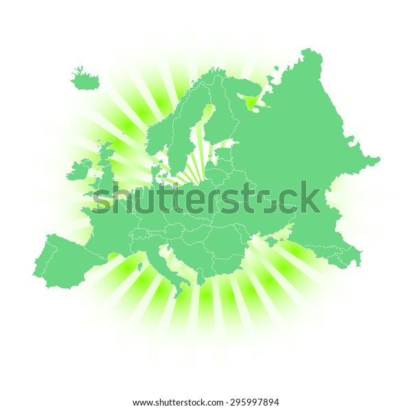 Detailed Map Europe Background Vectors Stock Vector (Royalty Free ...