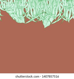 Detailed Pattern Illustration Green Grass Contour Stock Vector (Royalty ...