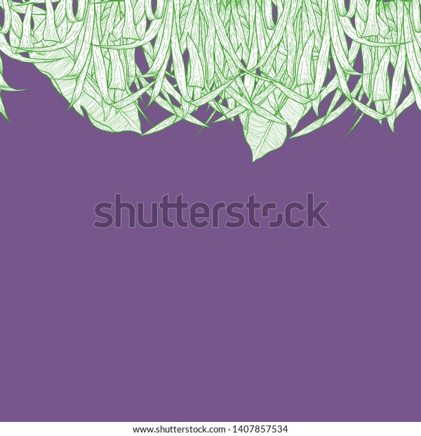 Detailed Pattern Illustration Green Grass Contour Stock Vector (Royalty ...
