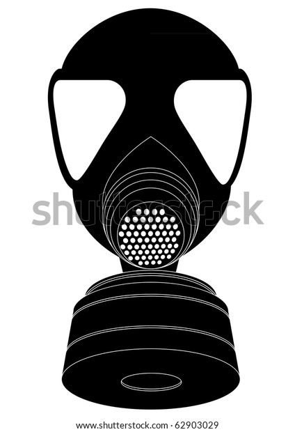 Detailed Vector Illustration Gas Mask Stock Vector (Royalty Free ...