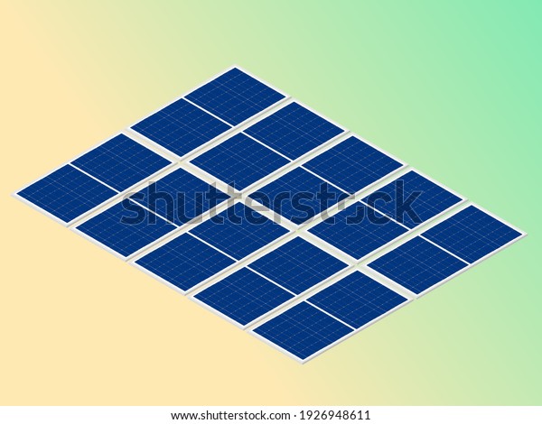 Detailed Vector Illustration Solar Panel Installation Stock Vector ...