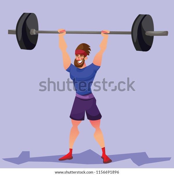 Detailed Vector Illustration Strong Rolling Man Stock Vector (Royalty ...