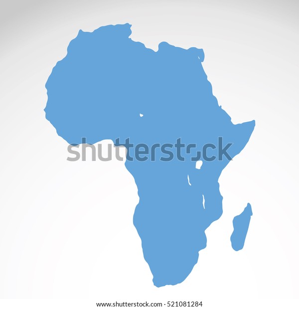 Detailed Vector Map Africa White Background Stock Vector (Royalty Free ...
