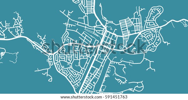 Detailed Vector Map Alice Springs Scale Stock Vector (Royalty Free ...