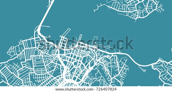 Detailed Vector Map Auckland Scale 130 Stock Vector (Royalty Free ...