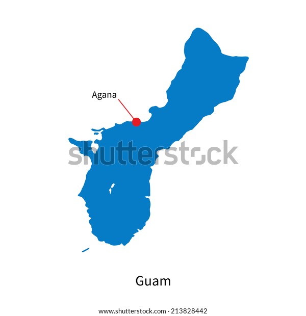 Stock vektor „Detailed Vector Map Guam Capital City“ (bez autorských ... Stock vektor „Detailed Vector Map Guam Capital City“ (bez autorských ...