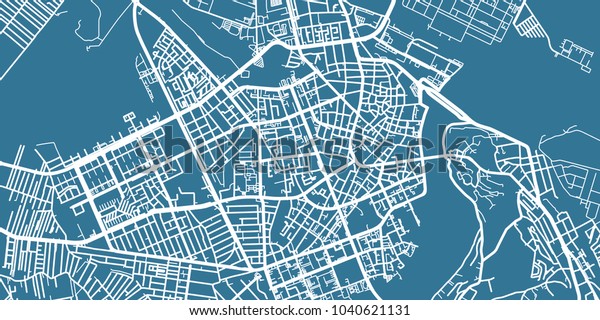 Detailed Vector Map Novi Sad Scale: vetor stock (livre de direitos ...