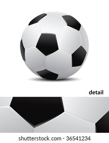 Detailed Vector Soccer Ball Stock Vector (Royalty Free) 36541234 ...