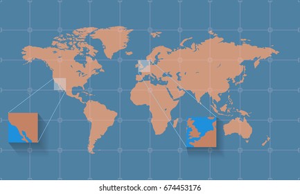 Political World Map Illustration Stock Vector (Royalty Free) 184546181 ...