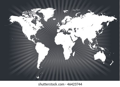 Detailed World Map Vectors Stock Vector (Royalty Free) 46423744 ...