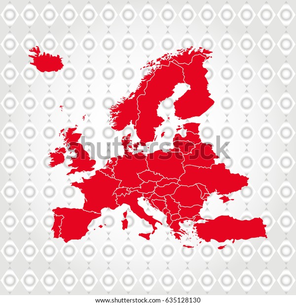 Details Europe Map Diamond Background Stock Vector (Royalty Free ...