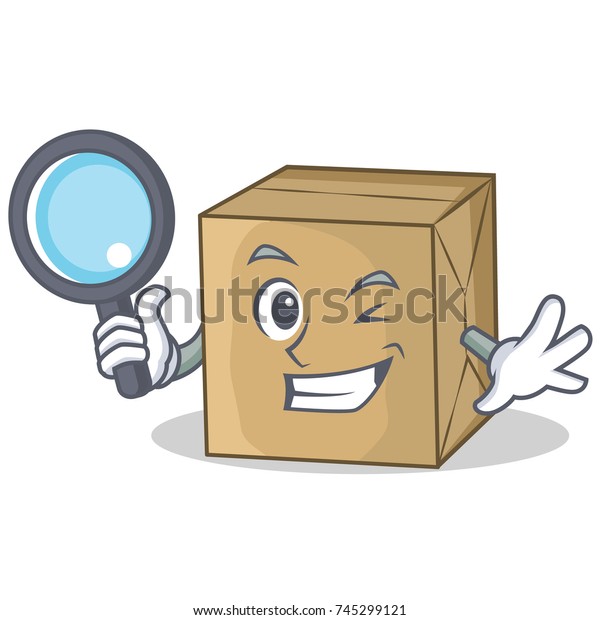Detective Cardboard Character Collection Stock Vector (Royalty Free ...