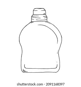 Detergent Bottle Vector Illustration Cleaning Products Stock Vector ...