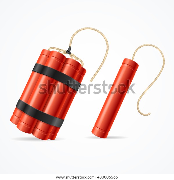 Detonate Dynamite Bomb Set Web Different Stock Vector (Royalty Free ...