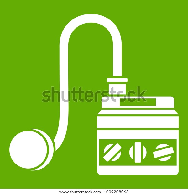 Detonator Icon White Isolated On Green Stock Vector (Royalty Free ...