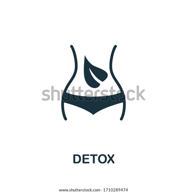 Detox Icon Simple Illustration Biohacking Collection Stock Vector ...