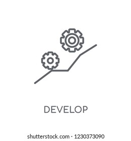 Develop Linear Icon Modern Outline Develop Stock Vector (Royalty Free ...
