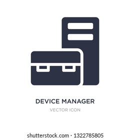 Device Manager Icon On White Background Stock Vector (Royalty Free ...