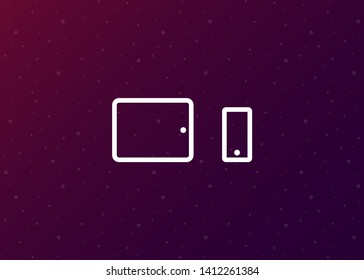 Devices Icons Tech Symbols Simple Style: vector de stock (libre de ...