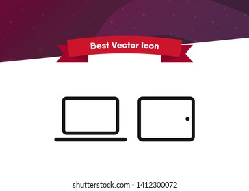 Devices Icons Tech Symbols Simple Style Stock Vector (Royalty Free ...
